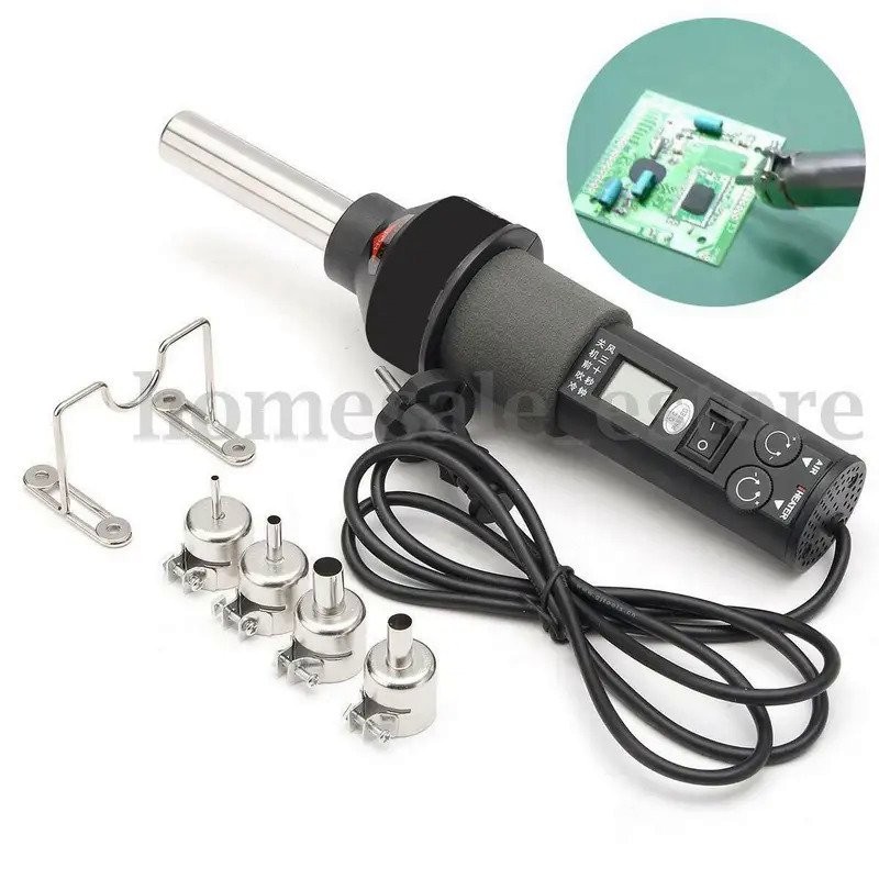 @450W LCD Display Temperature Adjustable Soldering Station Hot Air Gun ...