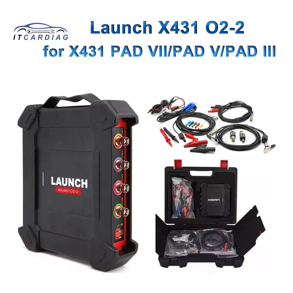 ⋌Launch X431 O2-2 Scopebox 4 Channel 100MHZ USB DC Digital Oscilloscope ...