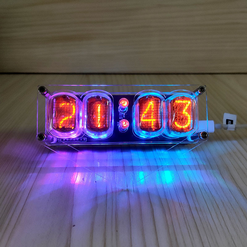 】IN-12 Glow Tube Clock Module With WIFI Network Time Service ESP8266 IN12 Nixie Clock Home audi4 ...