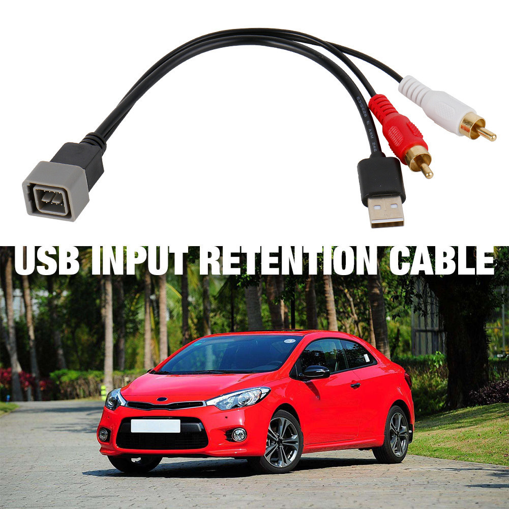 ๑Car Radio USB Adapter Audio Cable USB Port Input Retention Cable 8-pin ...