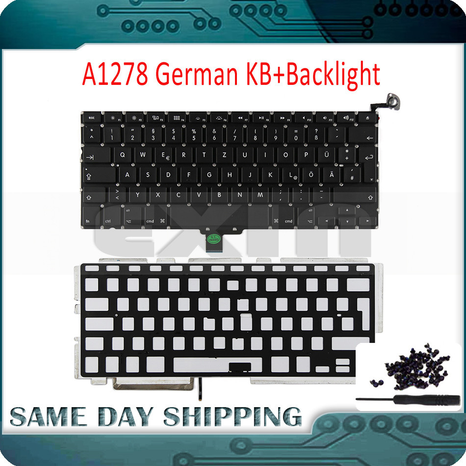 ☞Genuine Original Used Laptop A1278 German Keyboard for Macbook Pro 13 ...