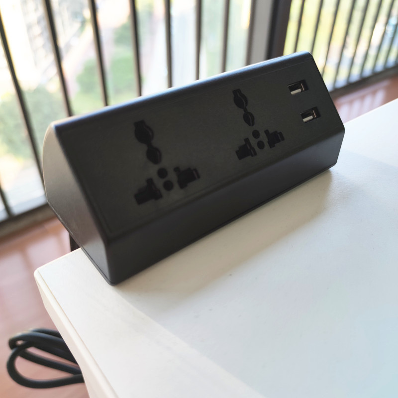 ⚡Universal power outlet office Desk edge surface mounted power strip ...