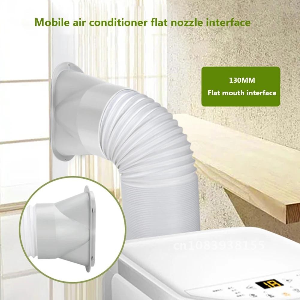 ⋌130mm Dia. Portable Flat Air Conditioner Exhaust Duct Interface Pipe ...