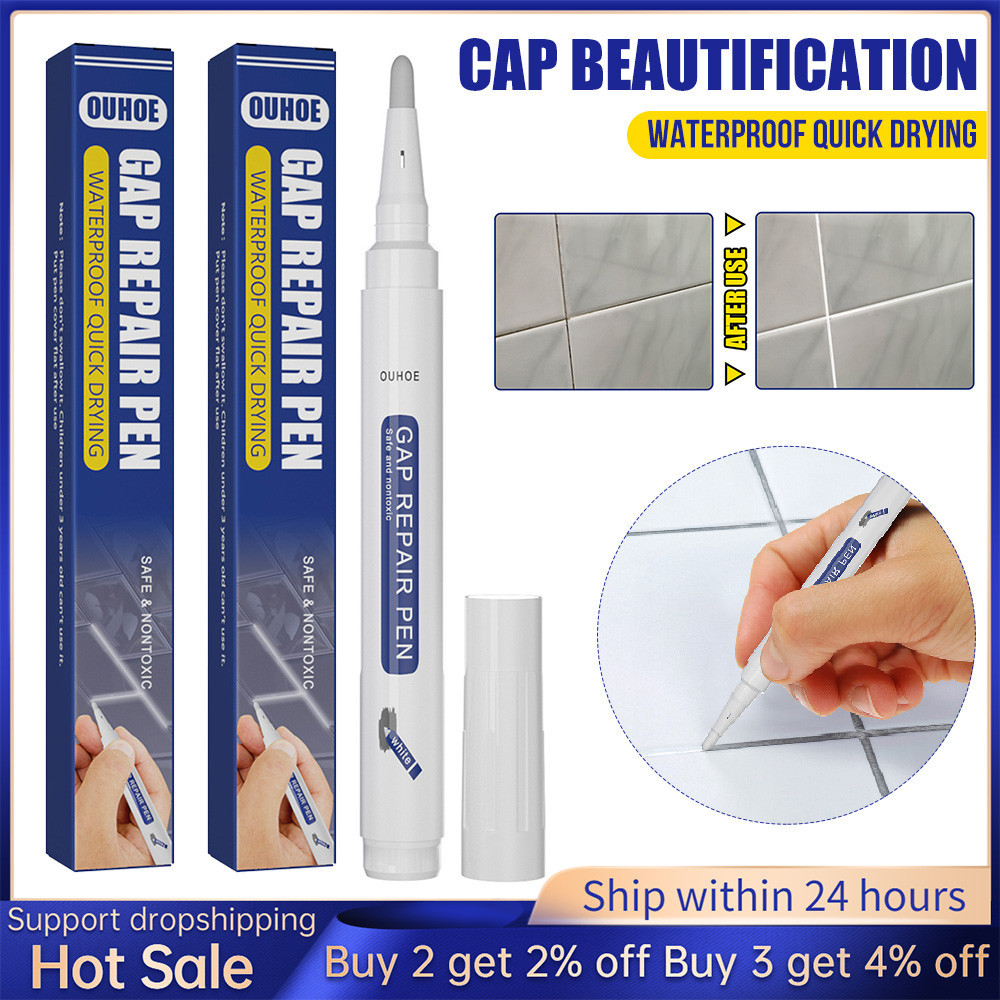 ⋛Tile Gap Repair Pen Waterproof Mildew-proof Floor Seam Gap Filler ...
