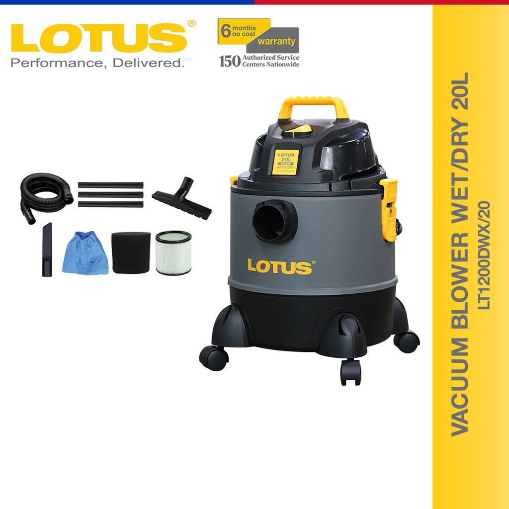 Lotus Vacuum Blower Wet/Dry 20L LT1200DWX/20 - Vacuum Cleaners | Shopee ...