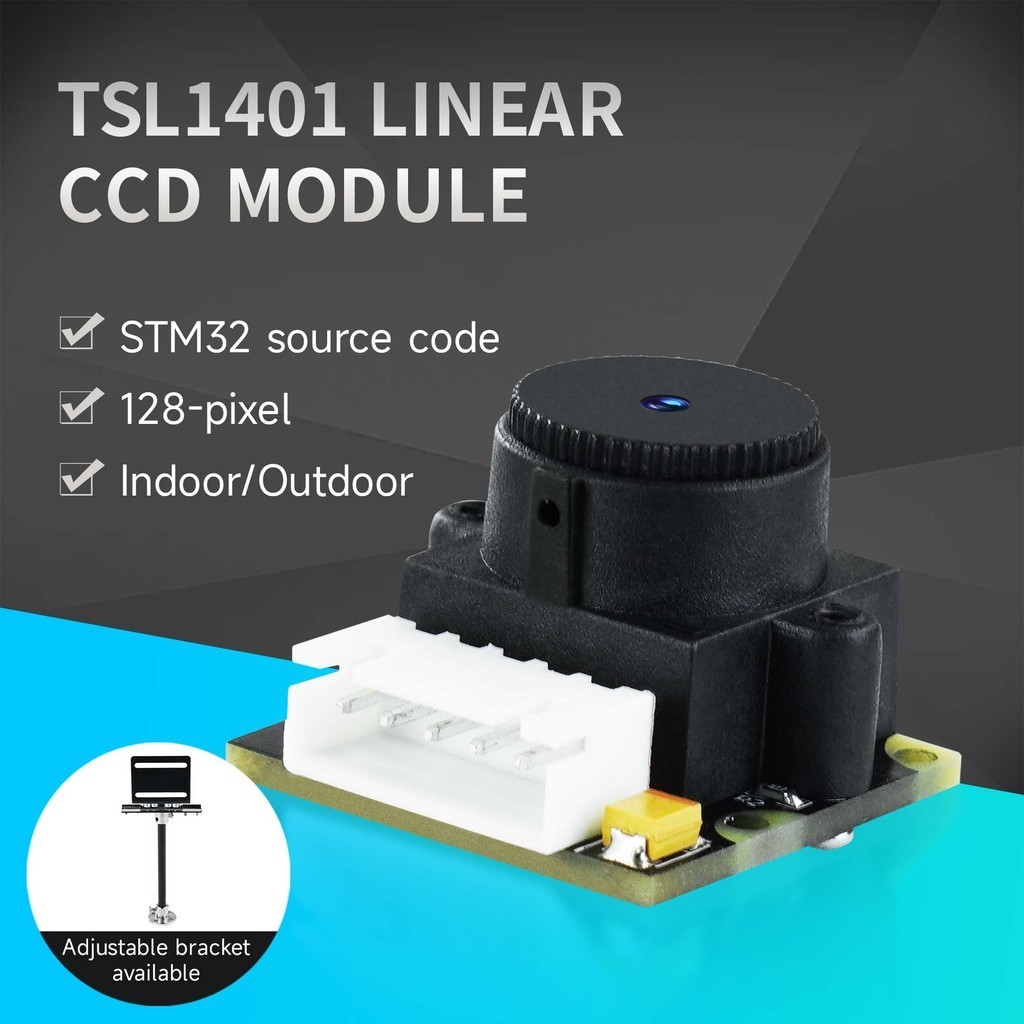 ☫Yahboom TSL1401 Linear CCD Camera Module with 128 Pixels 5IN-XH2.54 Port for STM32 Smart Car Tc ...