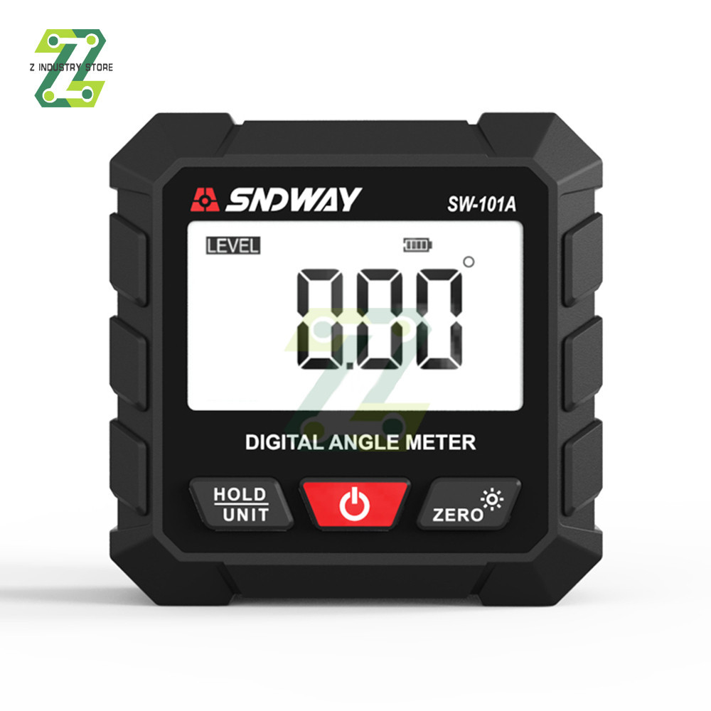 ♦Laser Digital Protractor Angle Measure Inclinometer 4-Sided Magnetic ...