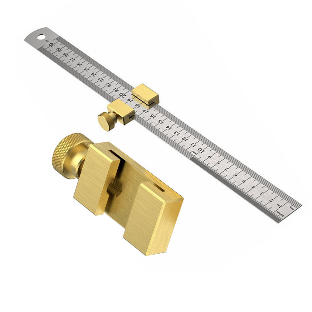 ~Adjustable Steel Ruler Positioning Block,Ruler Stop Fences Angle ...