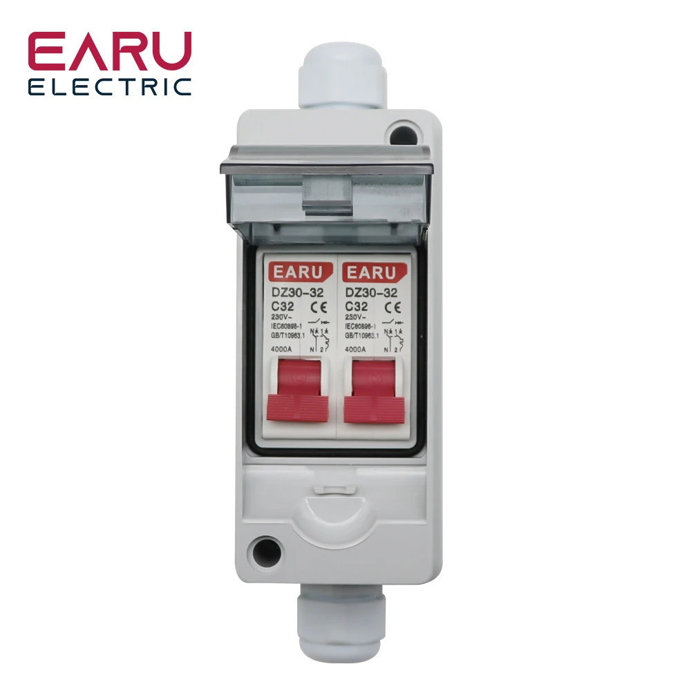 DZ30-32 DPN 1P+N Mini Circuit Breaker MCB 16A 20A 25A 32A Din Rail Mounting Cutout Miniature ...