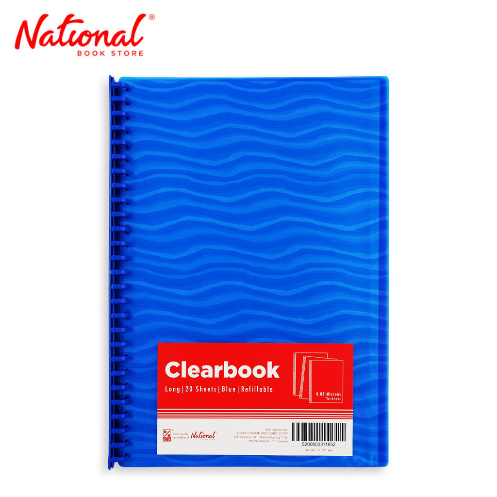 Best Buy Clearbook Refillable Long 20 Sheets 27 Holes Wave Design ...
