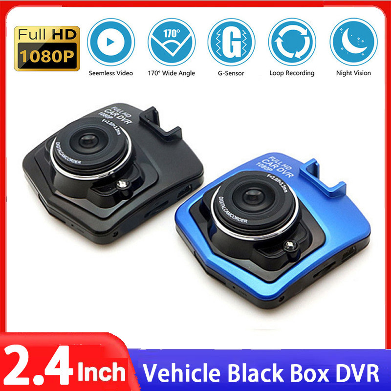 Full HD Car DVR 1080P Vehicle Black Box DVR Night Vision 2.4 Inch LCD ...