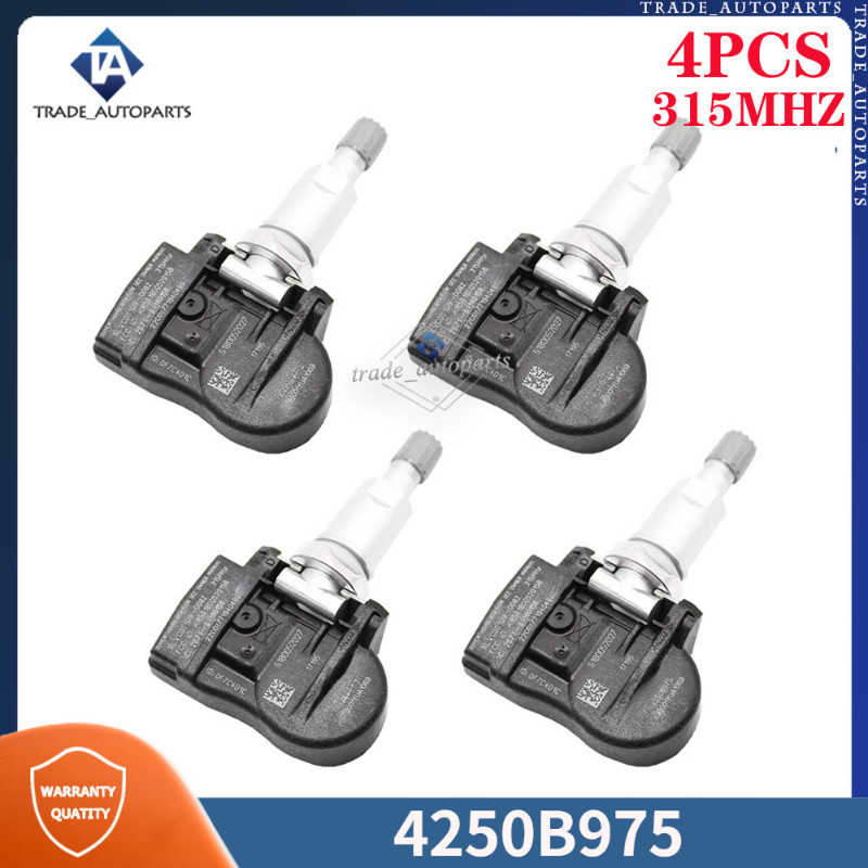 ☪4250B975 4250B668 4Pcs Tire Pressure Monitoring Sensor TPMS 315MHZ For ...