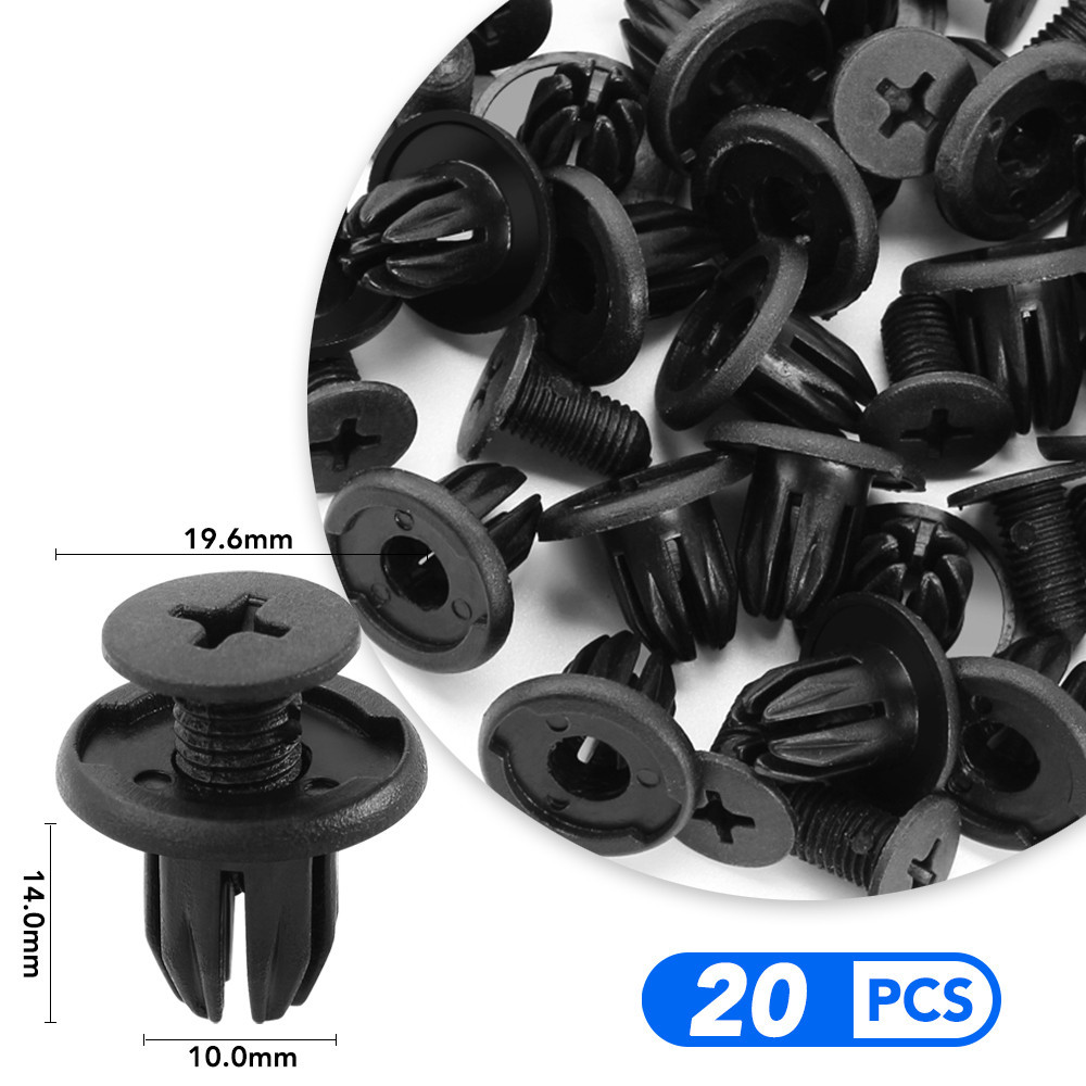 20pcs 10mm Auto Bumper Fastener Clip For Holden HSV Commodore VT VX VU ...