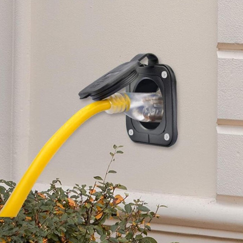 ☏15 Amp 125V AC Power Inlet Port Plug NEMA 5-15 Inlet ETL Listed ...