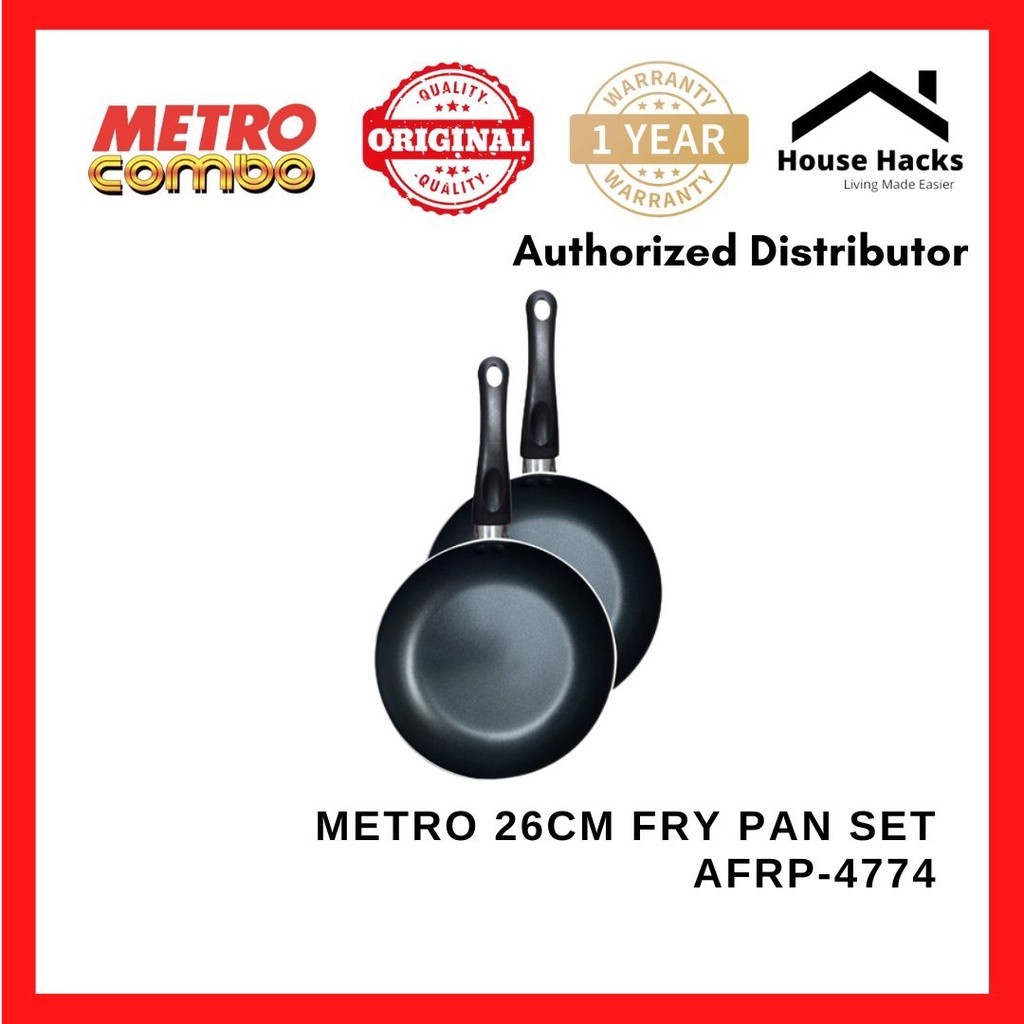 Metro 26cm Fry Pan Set AFRP-4774 (House Hacks) | Shopee Philippines