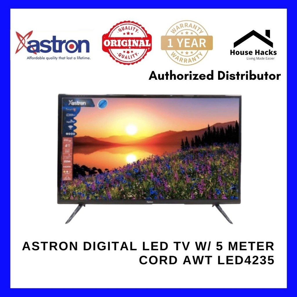 Astron Digital LED TV w/ 5 Meter Cord AWT LED4235 (House Hacks ...