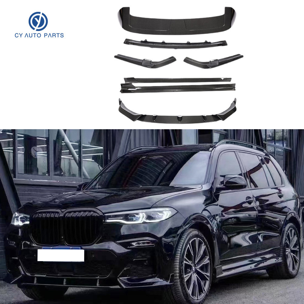 ☮Carbon Fiber Front Rear Bumper Lip Diffuser Side Skirt Rear Roof ...