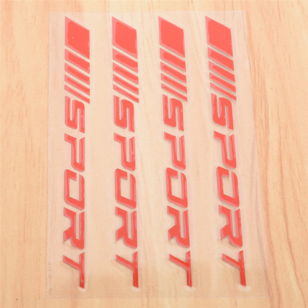 ~Sport Decal Sticker Wheels Rims Racing Car Sticker Self Adhesive Car ...