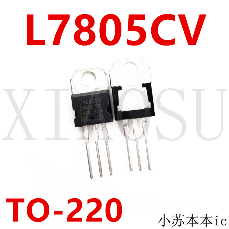 웃(10pcs)100% Original New L7805CV 7805 L7805 L7805C LM7805 MC7805 TO-220 Chipset ⋛♚D2R^ | Shopee ...
