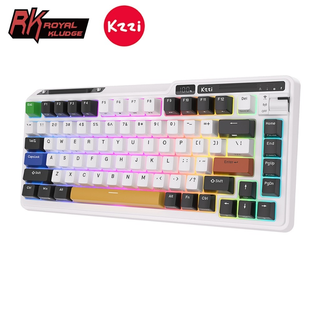 KZZI Kezhi K75 Pro Wireless Three-Mode Mechanical Keyboard Gasket ...