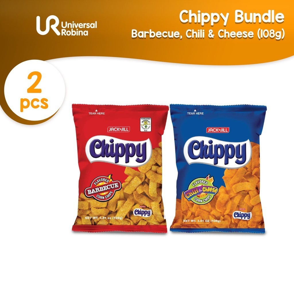 Chippy Barbecue Flavored Corn Chips 108g and Chippy Chili & Cheese ...