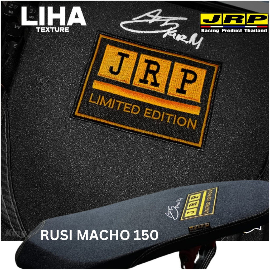 RUSI MACHO 150 NEW LIMITED EDITION LIHA JRP SEAT COVER GOLD LIHA ...