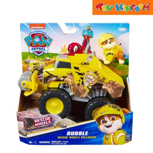 Paw Patrol Rubble Rescue Wheels Bulldozer Vehicle | Shopee Philippines