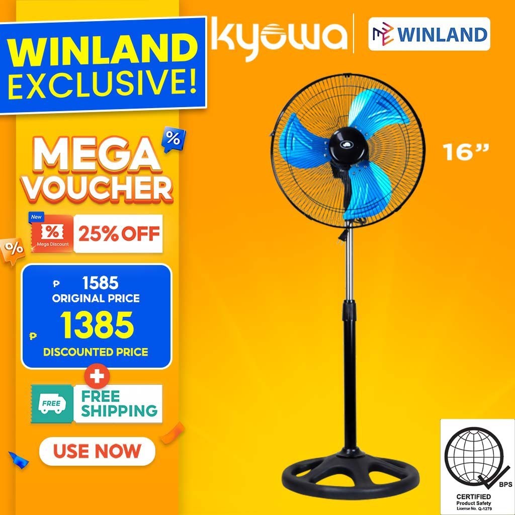 Kyowa by Winland 16 inches Industrial Stand Fan / Electric Fan KW-6545 ...
