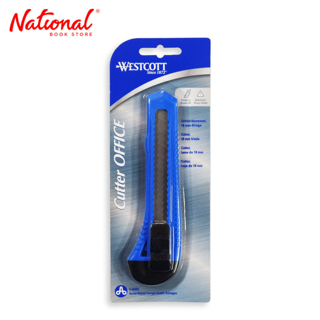 Westcott Handheld Cutter 18mm Blue Medium E8400300 - School & Office ...