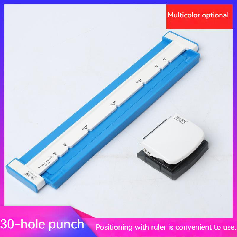 2024 Multi-functional A4 paper 30-hole porous puncher B5 26-hole A5 20 ...