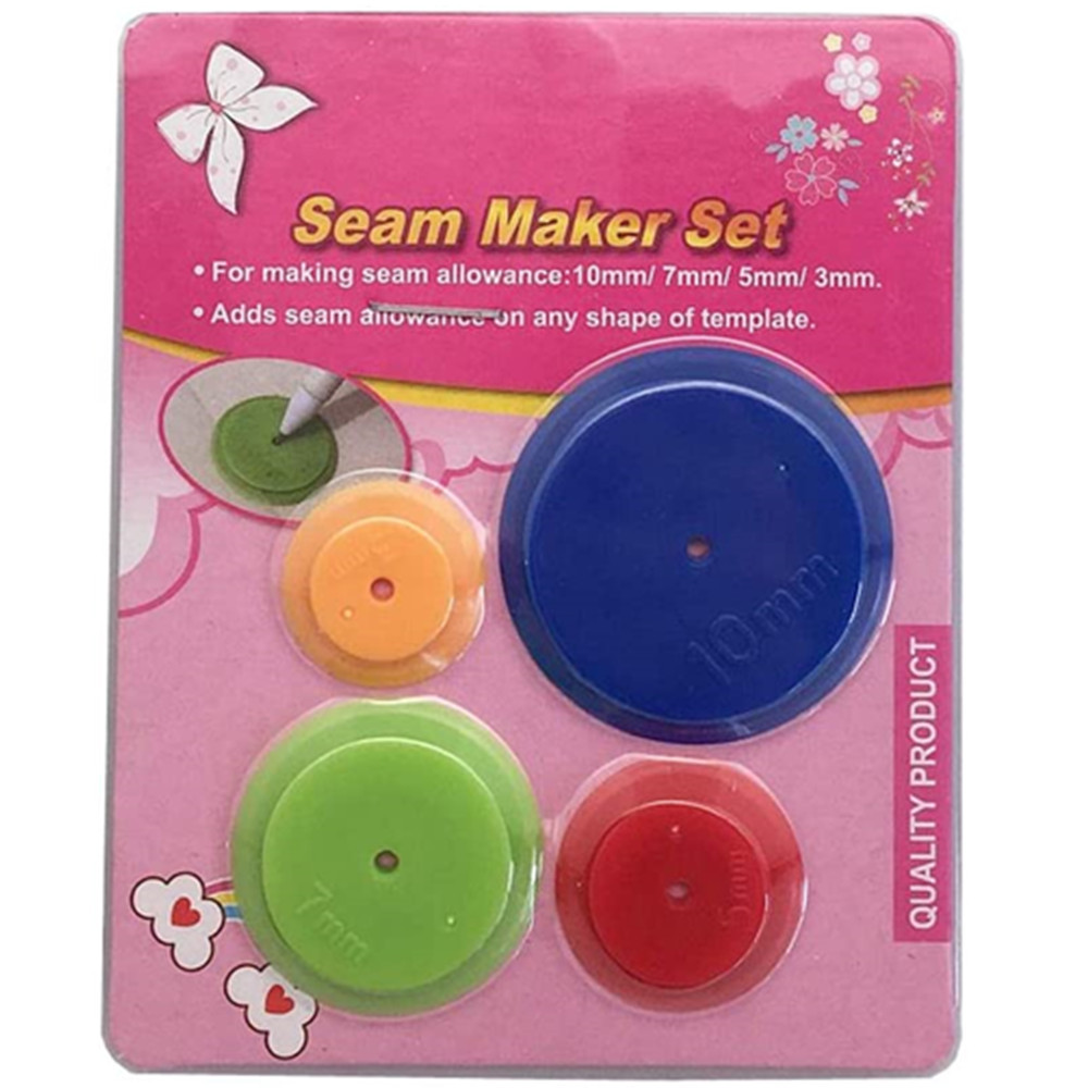 4Pcs DIY Patchwork Scan Wheel Tailor Scanning Line Ring Round Seam ...