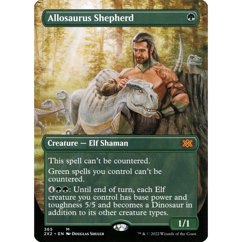Pr0xy Card - Allosaurus Shepherd (Borderless) | Double Masters 2022 ...