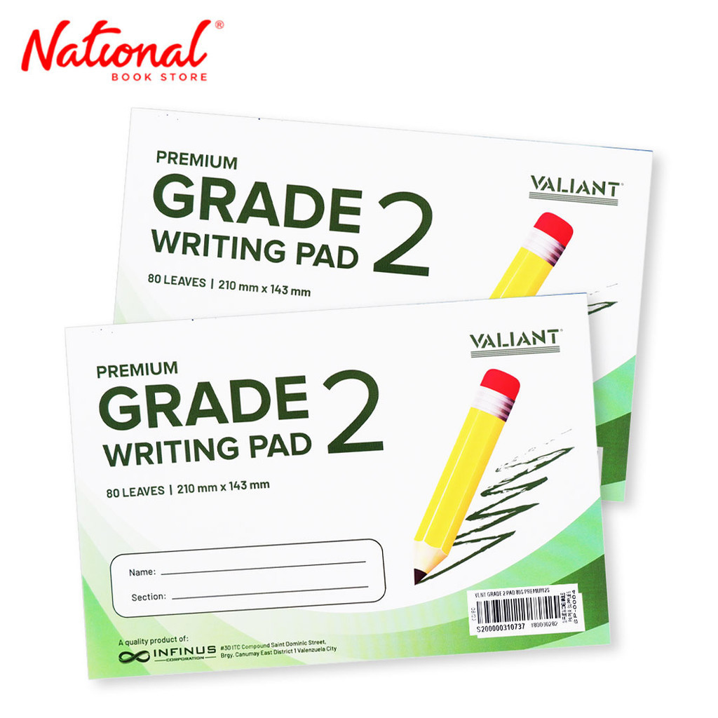 Valiant Grade 2 Pad 80's Premium with Polybag - School Supplies ...