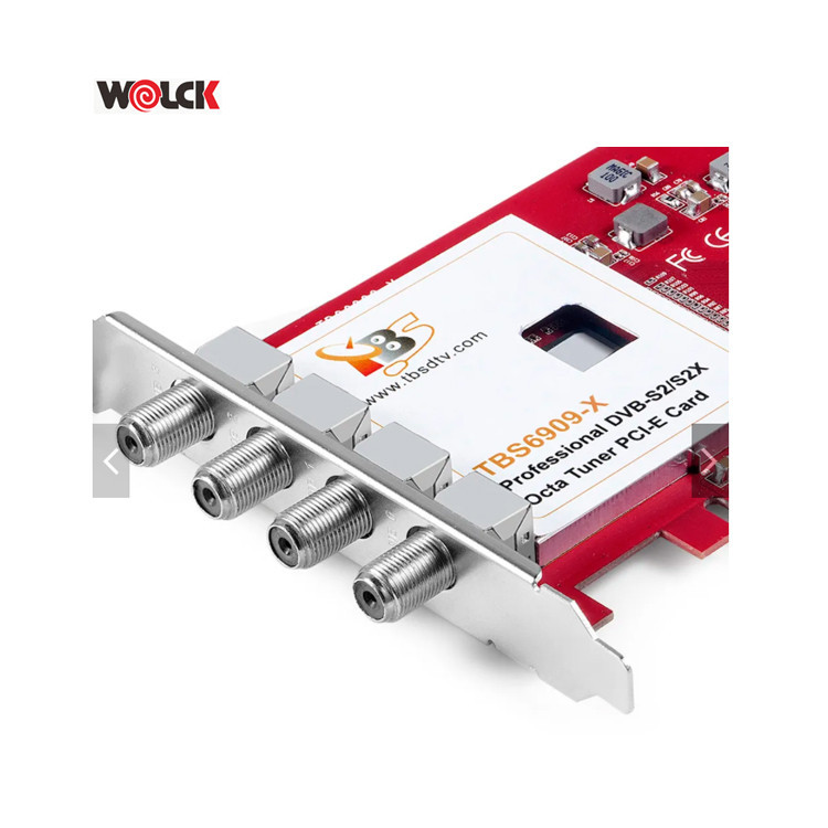 ⋌TBS 6909X V2 DVB-S2/S2X 8 Tuner PCIe Card digital satellite receiver ...