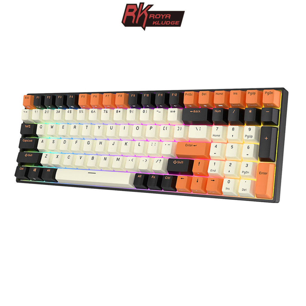RK ROYAL KLUDGE RK100 Wireless Mechanical Keyboard RGB Backlit ...