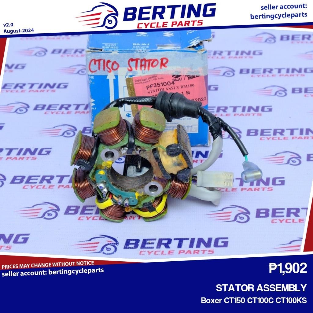 STATOR ASSEMBLY Boxer CT150 CT100C CT100KS Genuine PF351004 | Shopee ...