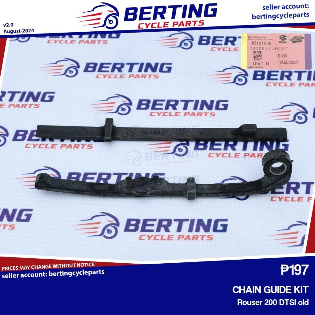 CHAIN GUIDE KIT Timing Rouser 200 DTSI old Genuine JC101038 | Shopee ...