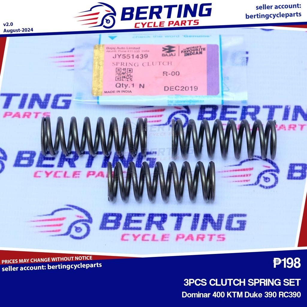 3PCS CLUTCH SPRING SET Dominar 400 KTM Duke 390 RC390 Genuine JY551439 ...