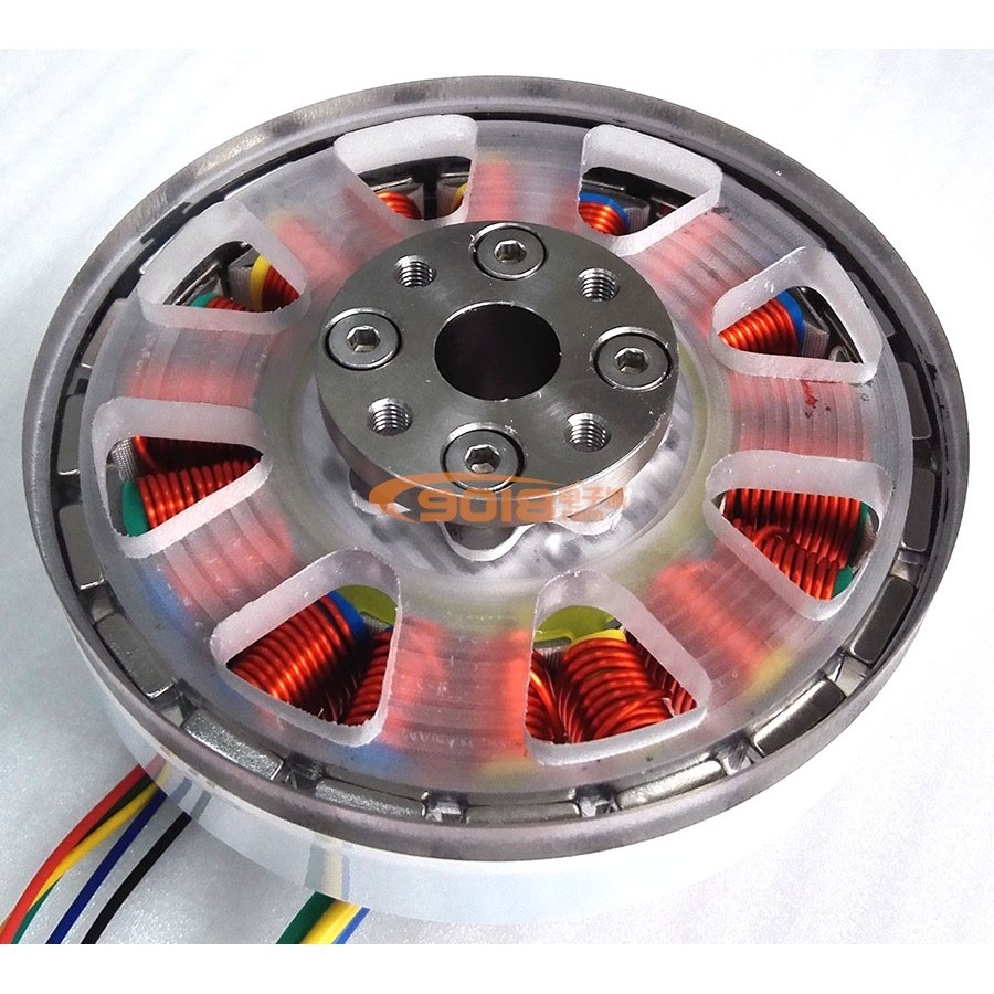 ⓛ200W Disc Brushless DC Motor Flat Direct Drive Shaft Torque Motor All ...