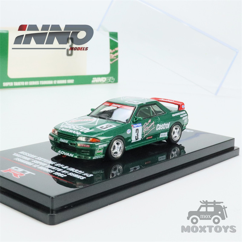 ♀INNO 1:64 NISSAN SKYLINE GT-R (R32) #3 CASTROL Super Taikyu N1 Series ...