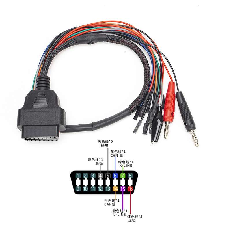 OBD2 Diagnostic Adapter MPPS V18 OBD Breakout Tricore Cable ECU Bench ...