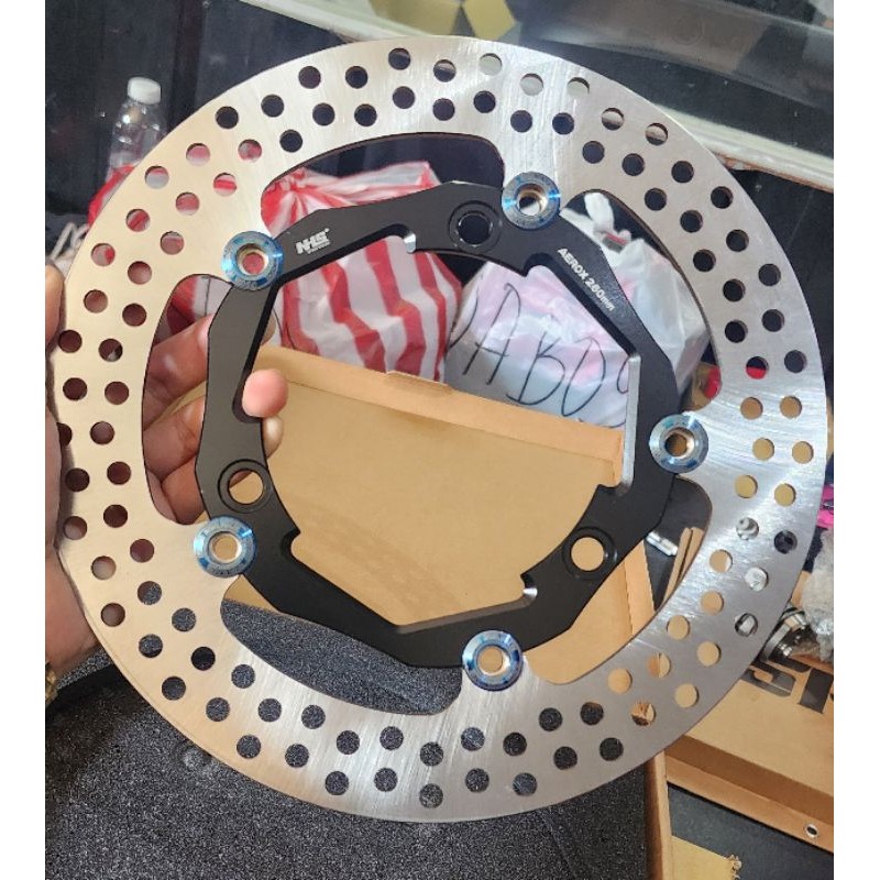 NHS ALLOY BIG DISC 260MM W/ BRACKET NMAX/ AEROX | Shopee Philippines