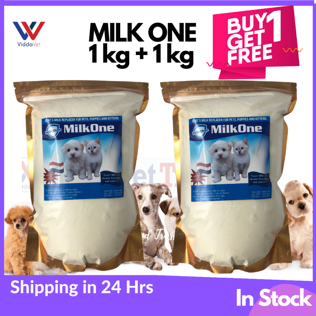 1 kg + 1 kg Milk One Goats Milk Replacer for pets dogs goat milk puppy ...