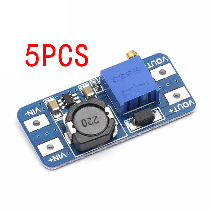 ⚔5PCS MT3608 DC-DC Step Up Converter Booster Power Supply Module Boost Step-up Board MAX output ...