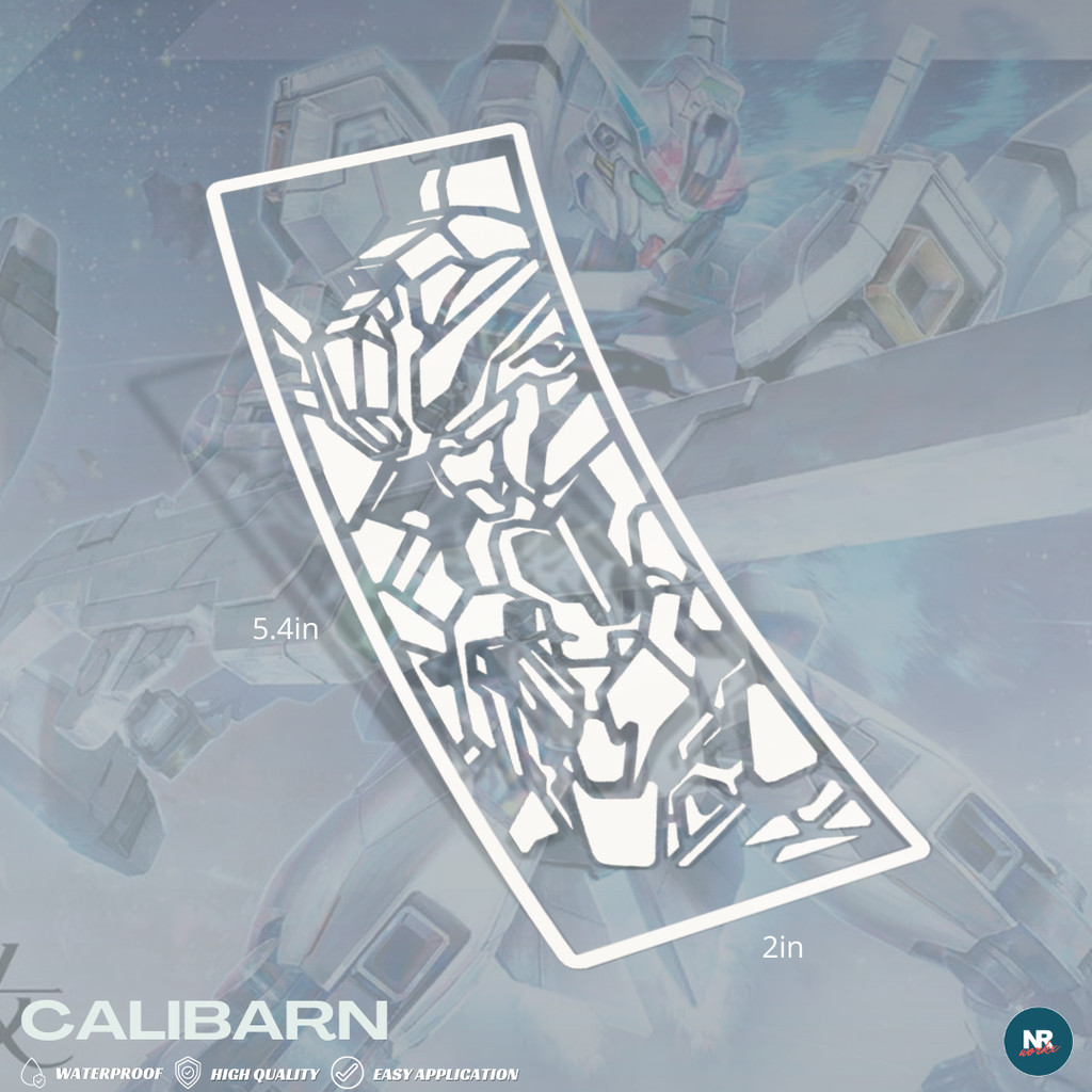 Calibarn Gundam Witch From Mercury Gunpla Vinyl Decal Anime Sticker ...
