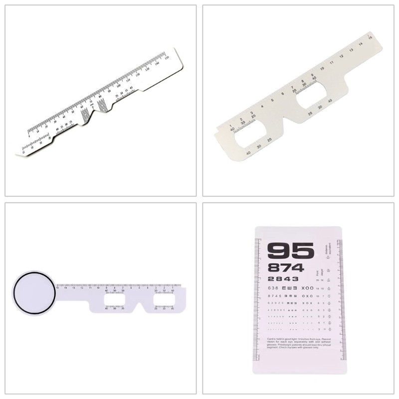 Double Side Eye Chart Eye Test Chart for Visual Acuity Exam and PD ...