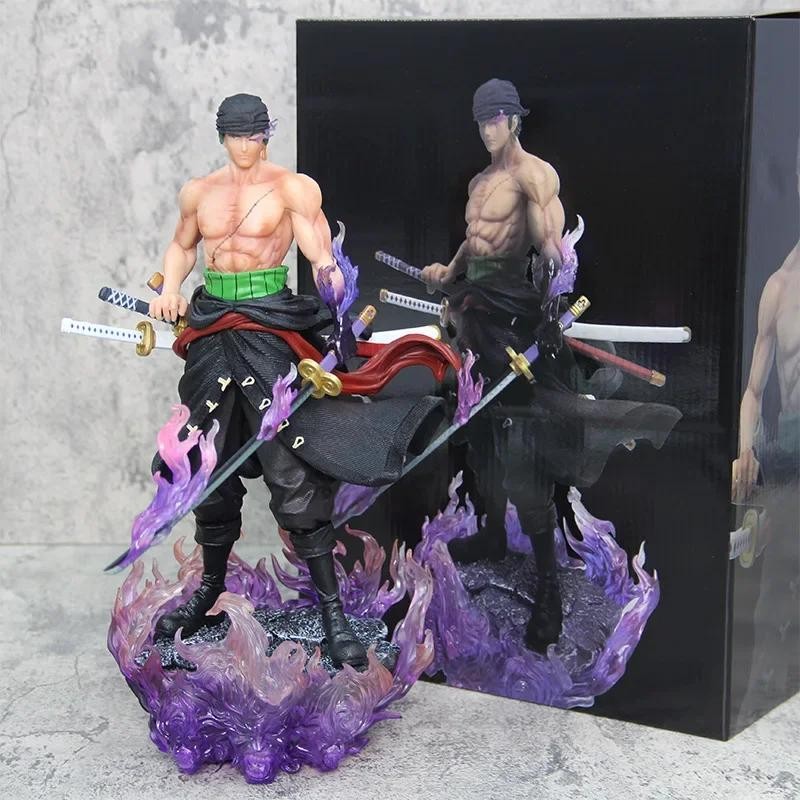 33cm One Piece Anime Characters Roronoa Zorro Action Figure Vano Enma ...