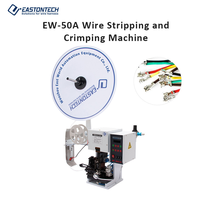 EW-50A High Speed Wire Stripping And Crimping Machine With 1.5 Ton ...