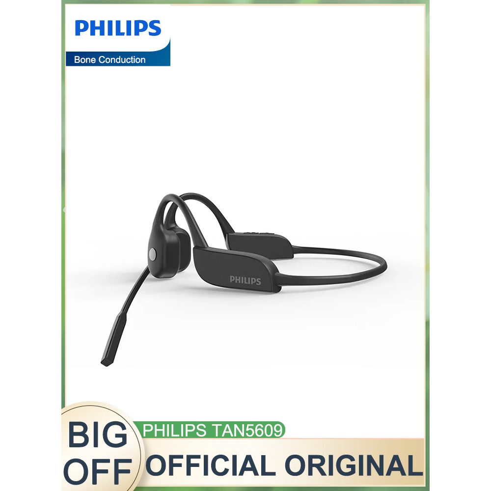 ☊Philips TAN5609 Bone Conduction Headphone Wireless Bluetooth Sports ...