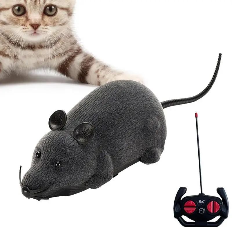 Cartoon Mini Remote Mouse Prank Toys Realistic Filling Animal Plush ...